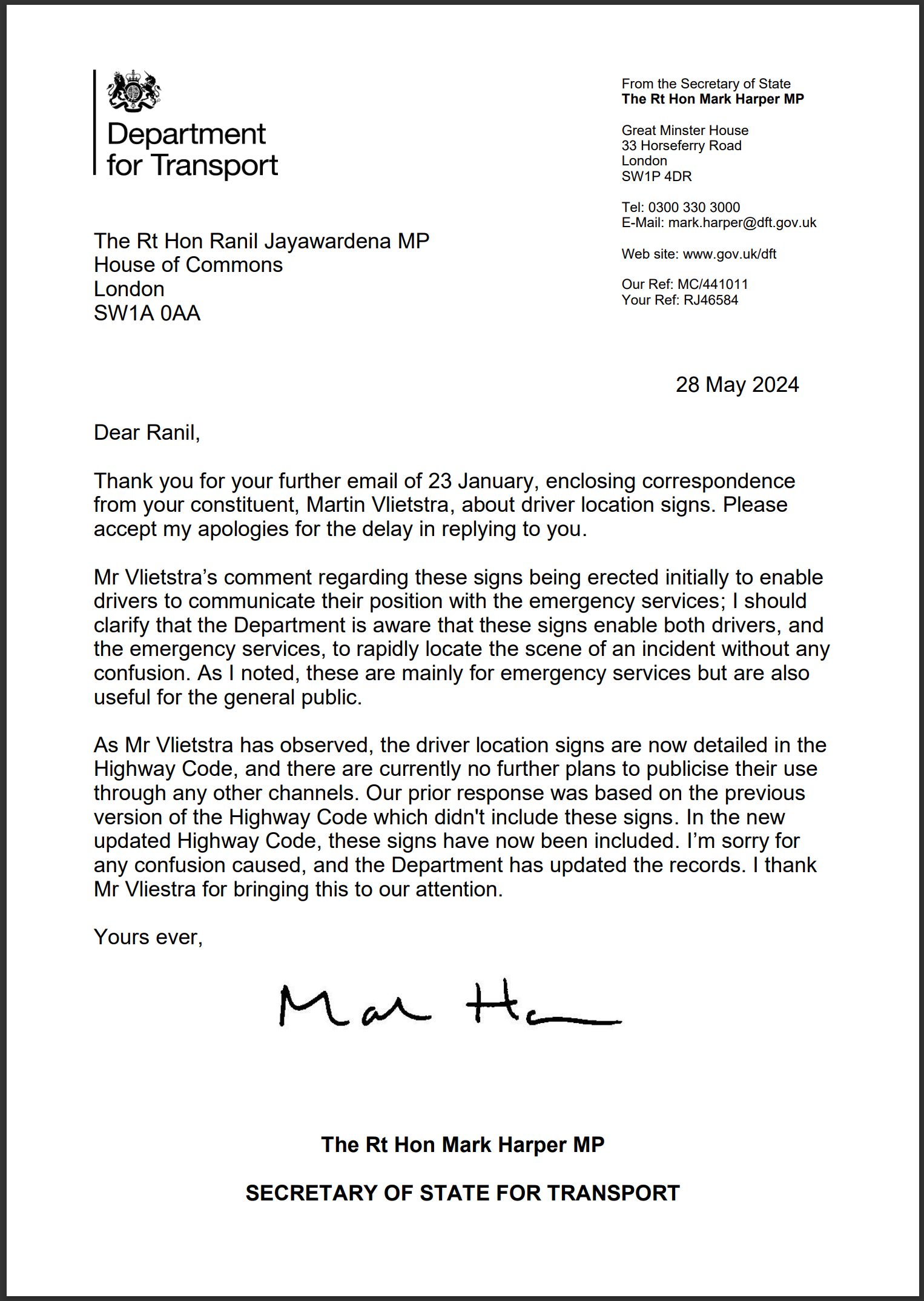 No more official publicity for driver location signs – Metric Views